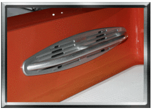 Jumbo Oval Vent Plate fits 3 Stanchion Handle - Marine Industries West