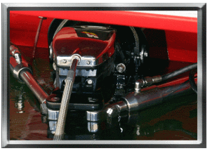 Ultra H2O Drive Shower - Bravo 45 Deg - Marine Industries West